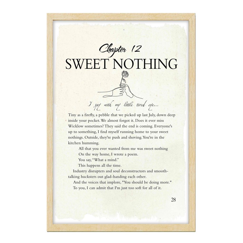 Sweet NothingTaylor Swift Poster, Midnights Poster, Gifts for Swifties ...