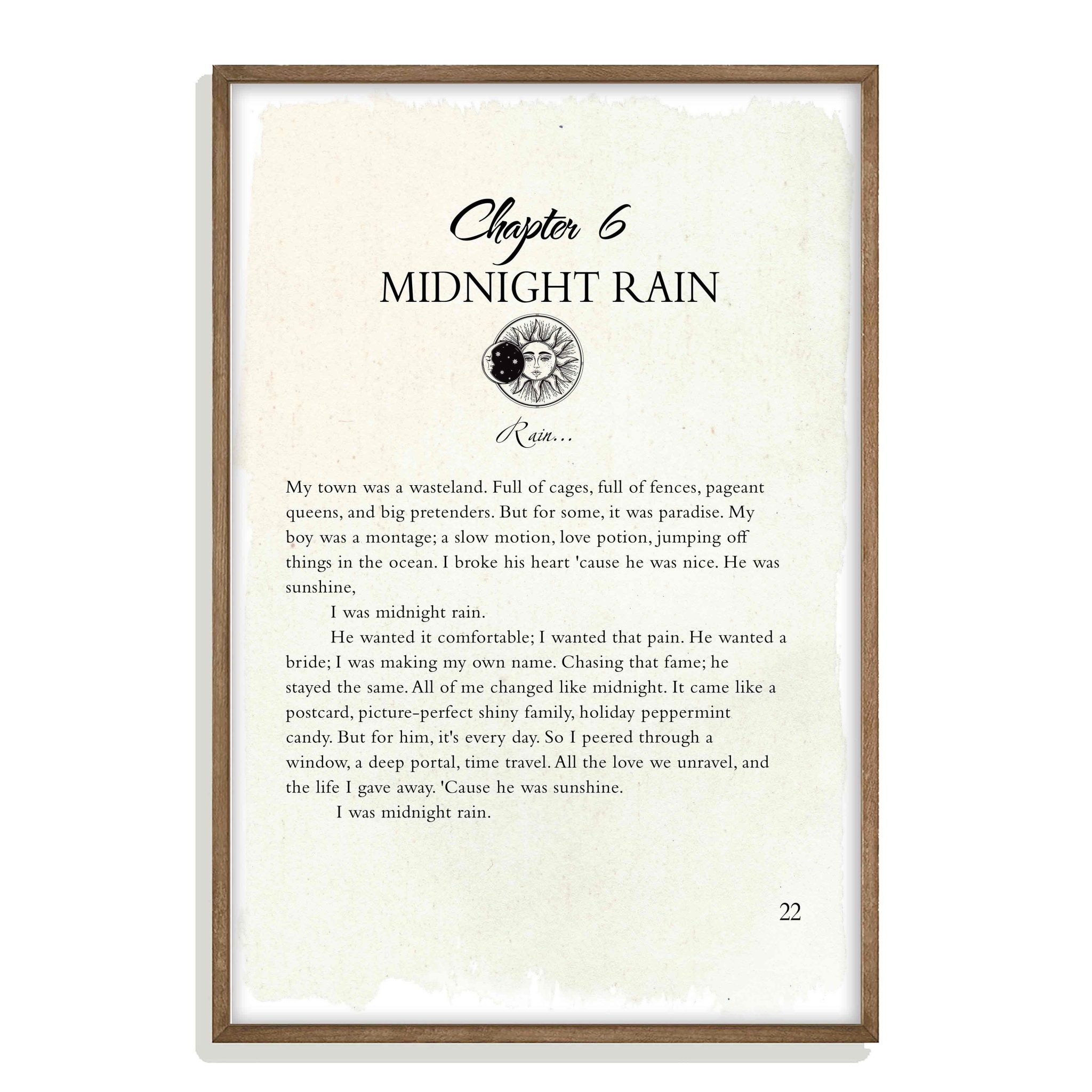 Taylor Swift Midnight Rain Song Poster, Midnights Poster, Gifts for ...