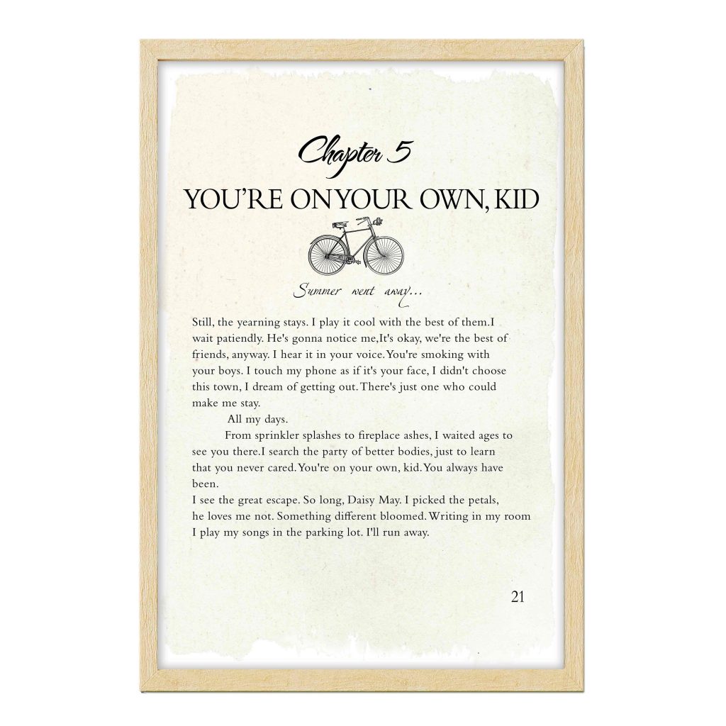 You're On Your Own Kid Poster, Midnights Album Song Taylor Swift, Gifts for A Taylor Swift Fan ...