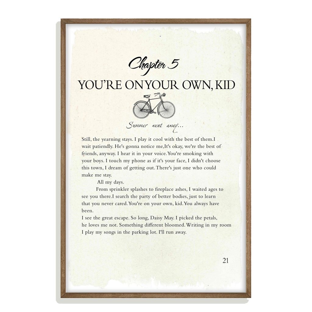 You're On Your Own Kid Poster, Midnights Album Song Taylor Swift, Gifts ...