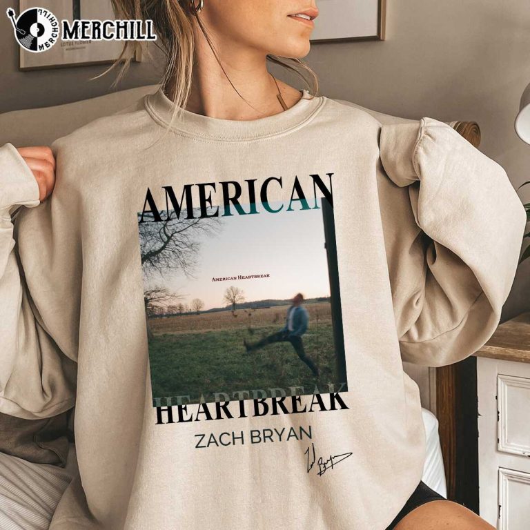 American Heartbreak Album Cover Shirt Zach Bryan Sweatshirt - Happy ...