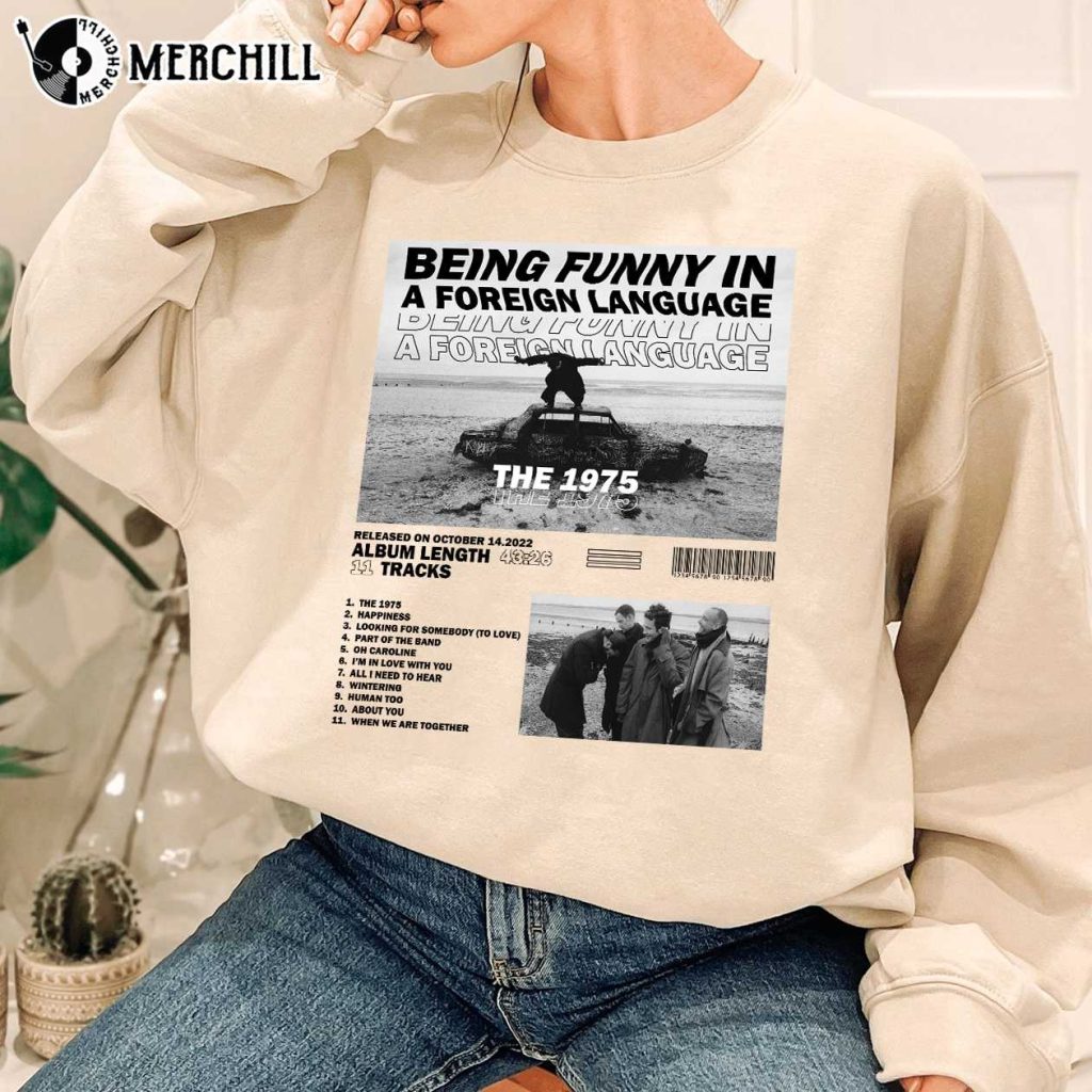 Being Funny in a Foreign Language Tracklist The 1975 Album T Shirt ...