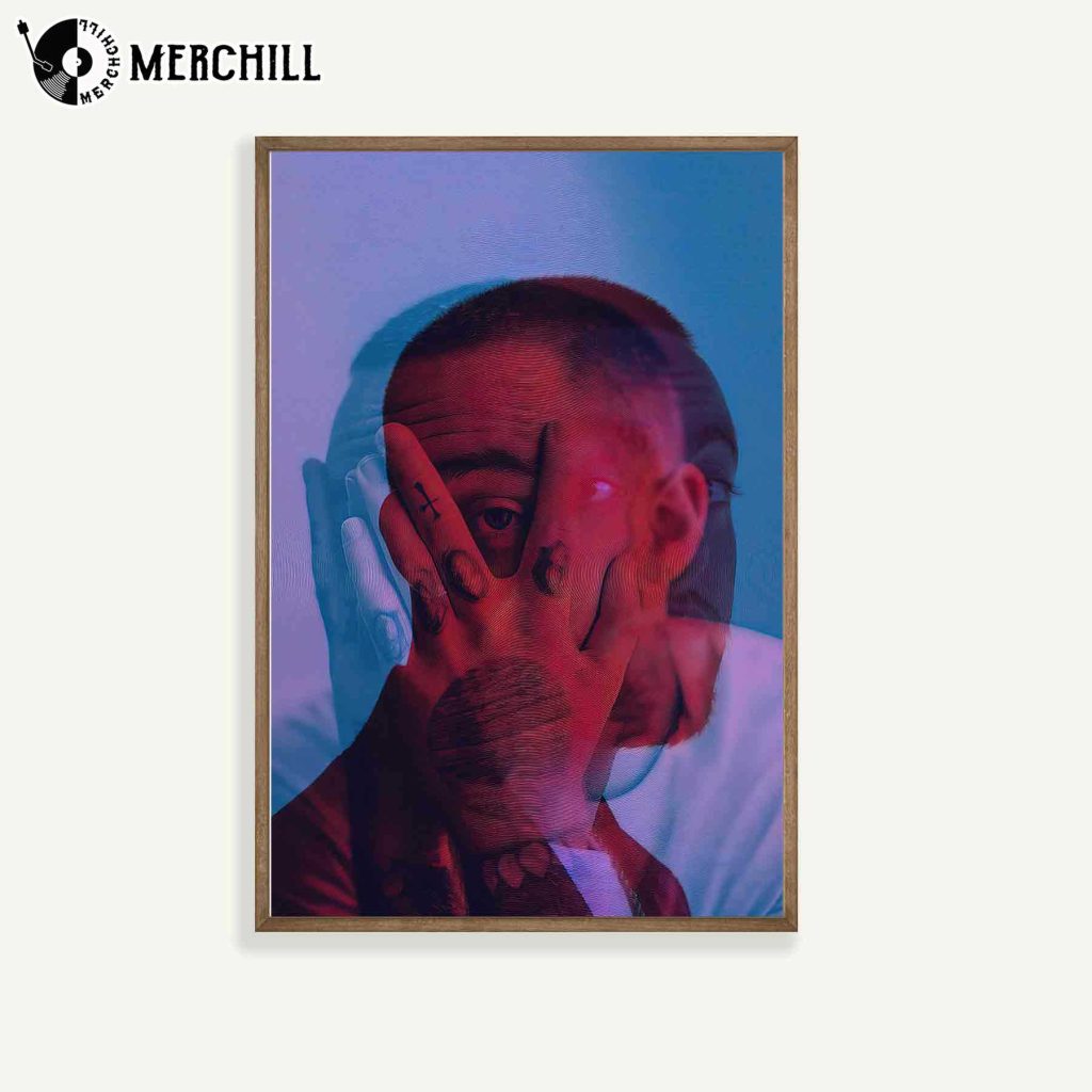 Mac Miller Faces Poster Mac Miller Gift Ideas - Happy Place for Music ...