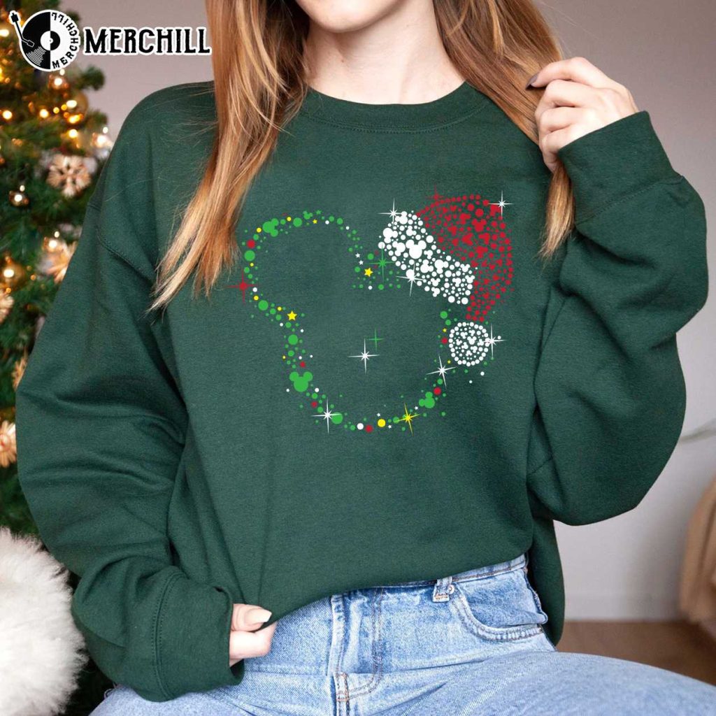 Santa Mickey Shirt, Mickey Mouse Christmas Shirt Womens, Gifts for ...