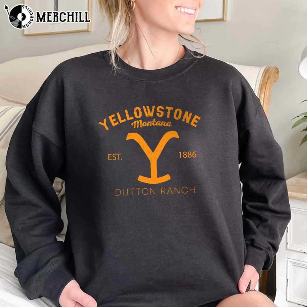 Yellowstone Montana Est. 1886 Dutton Ranch Shirt Gifts for Yellowstone ...