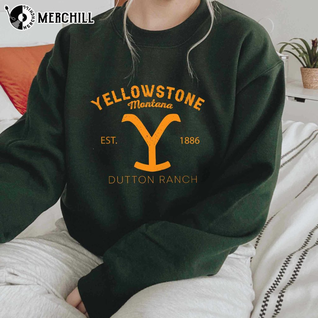 Yellowstone Montana Est. 1886 Dutton Ranch Shirt Gifts for Yellowstone ...