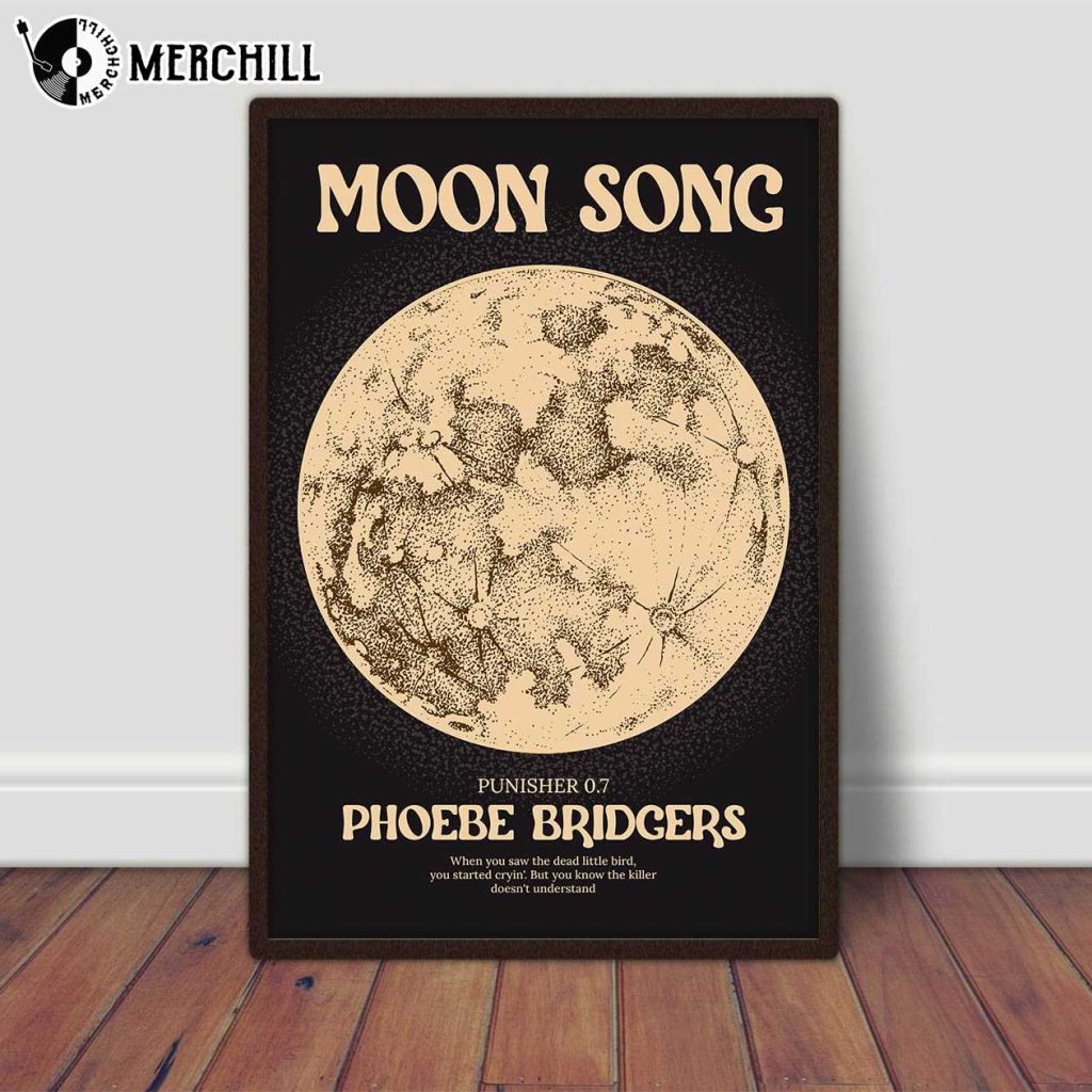 Moon Song Phoebe Bridgers Poster Punisher Album - Happy Place for Music Lovers