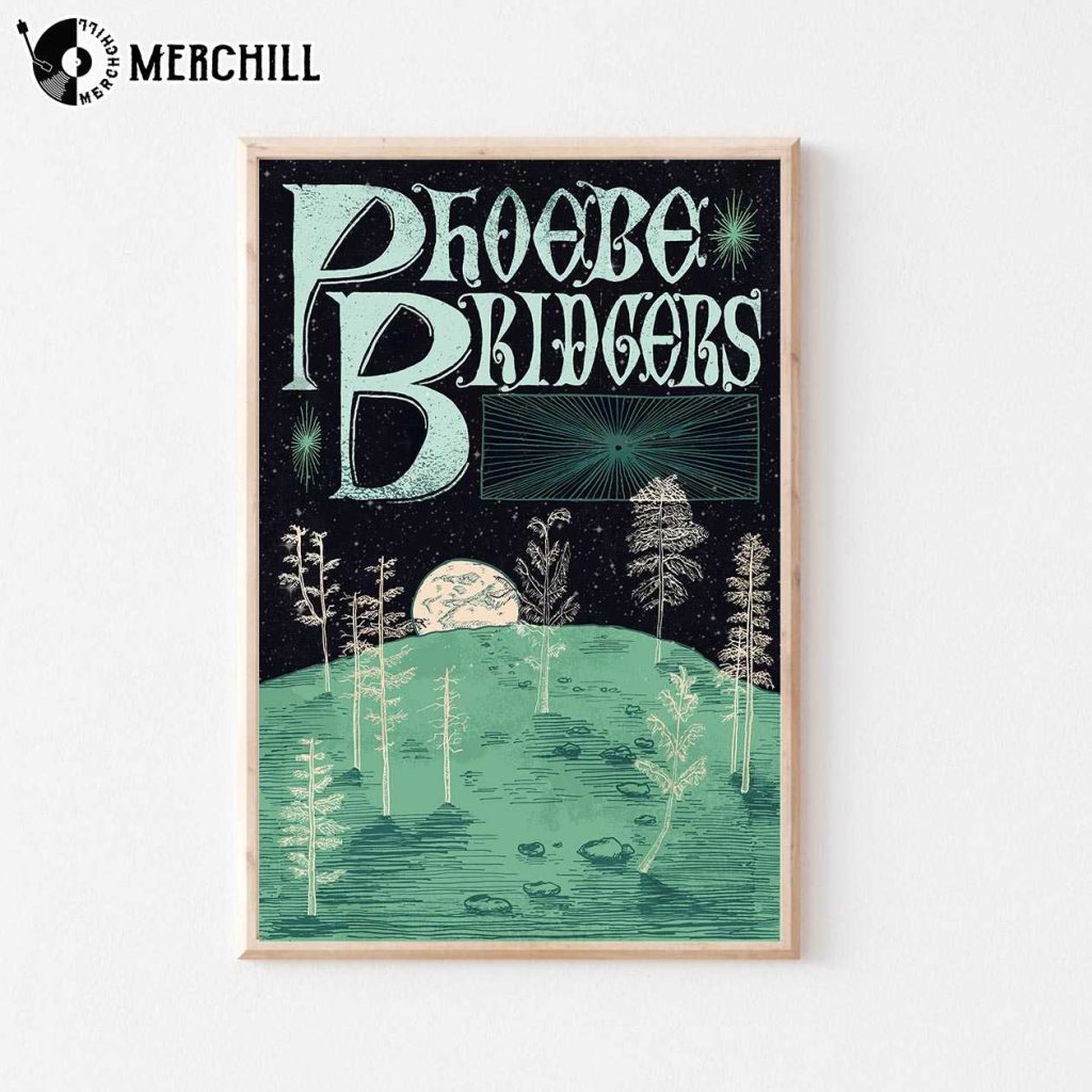 Phoebe Bridgers Concert Poster Moon Song Print - Happy Place for Music Lovers