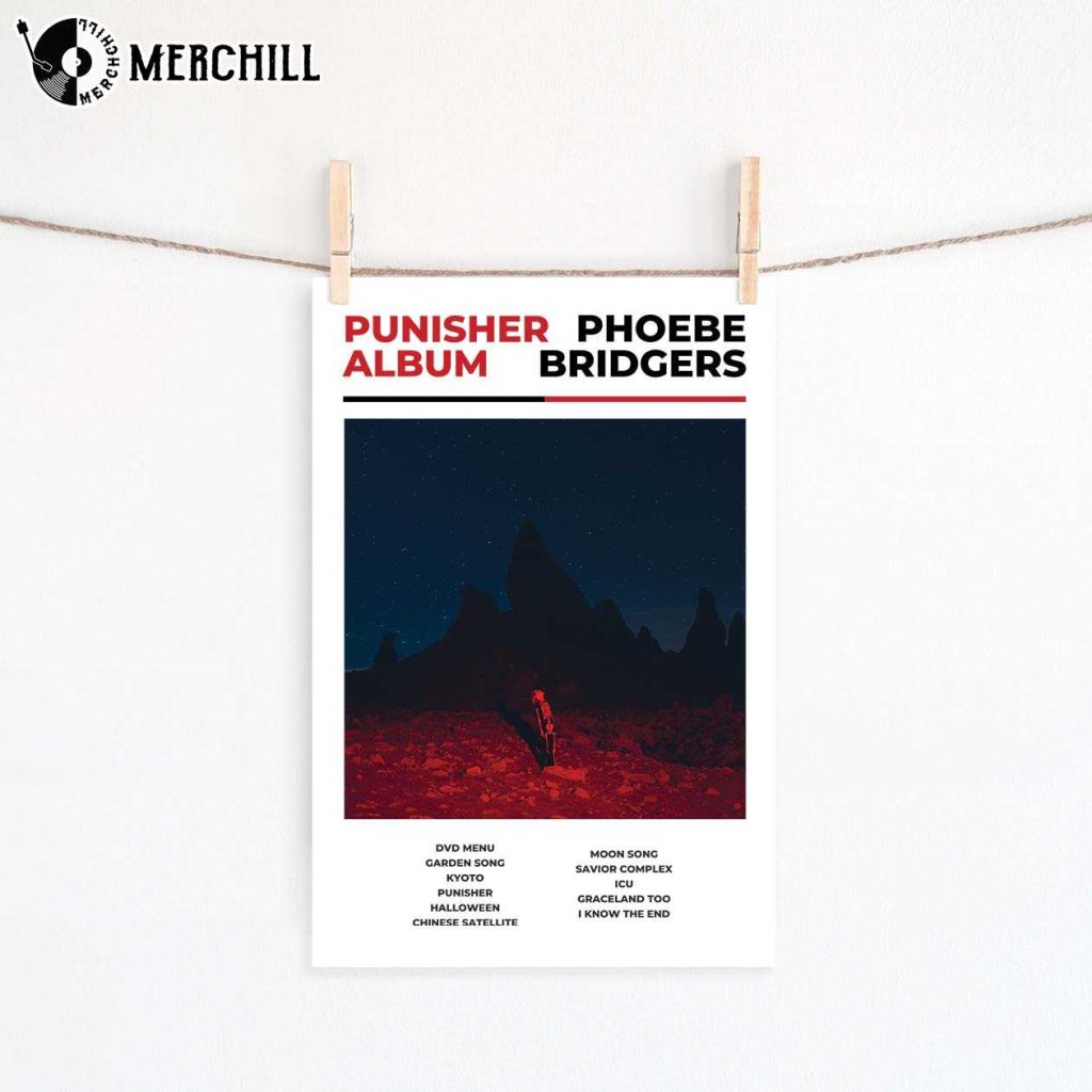Punisher Phoebe Bridgers Poster Album Gift for Fans - Happy Place for Music Lovers
