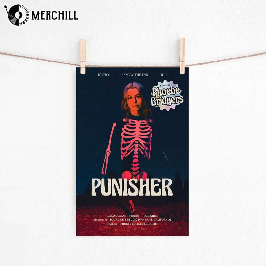 Punisher Poster Phoebe Bridgers Skeleton Phoebe - Happy Place for Music Lovers