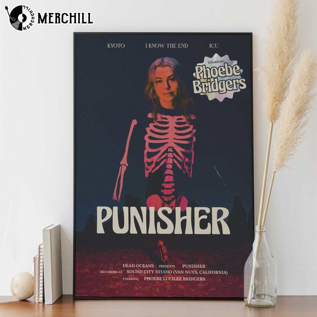 Punisher Poster Phoebe Bridgers Skeleton Phoebe - Happy Place for Music Lovers