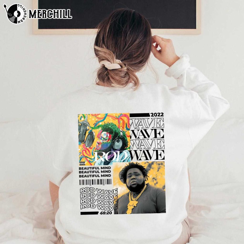 Rod Wave Beautiful Mind Tour Sweatshirt Printed 2 Sides Rod Wave ...