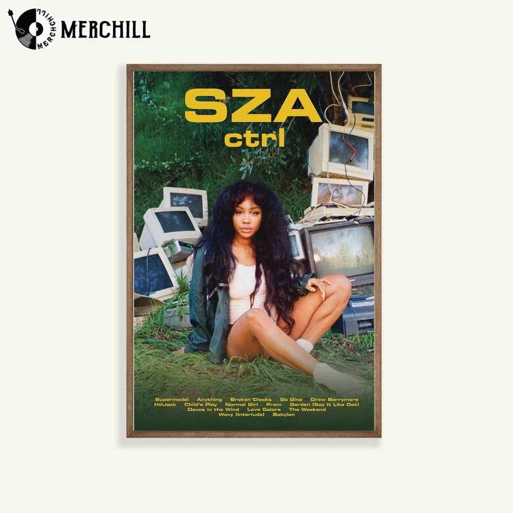 SZA Ctrl Poster Tracklist Gift for SZA Fans - Happy Place for Music Lovers