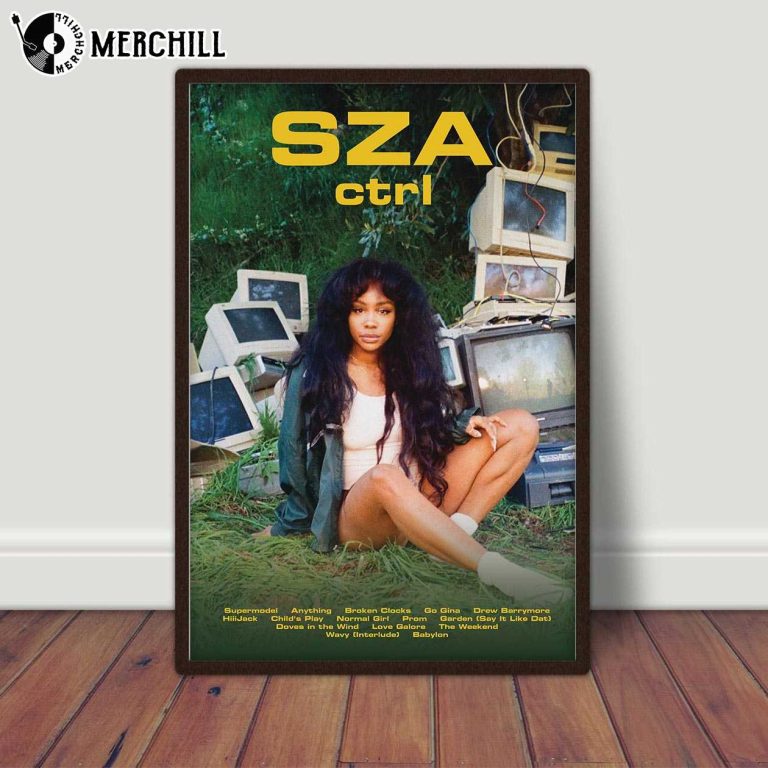 SZA Ctrl Poster Tracklist Gift for SZA Fans - Happy Place for Music Lovers