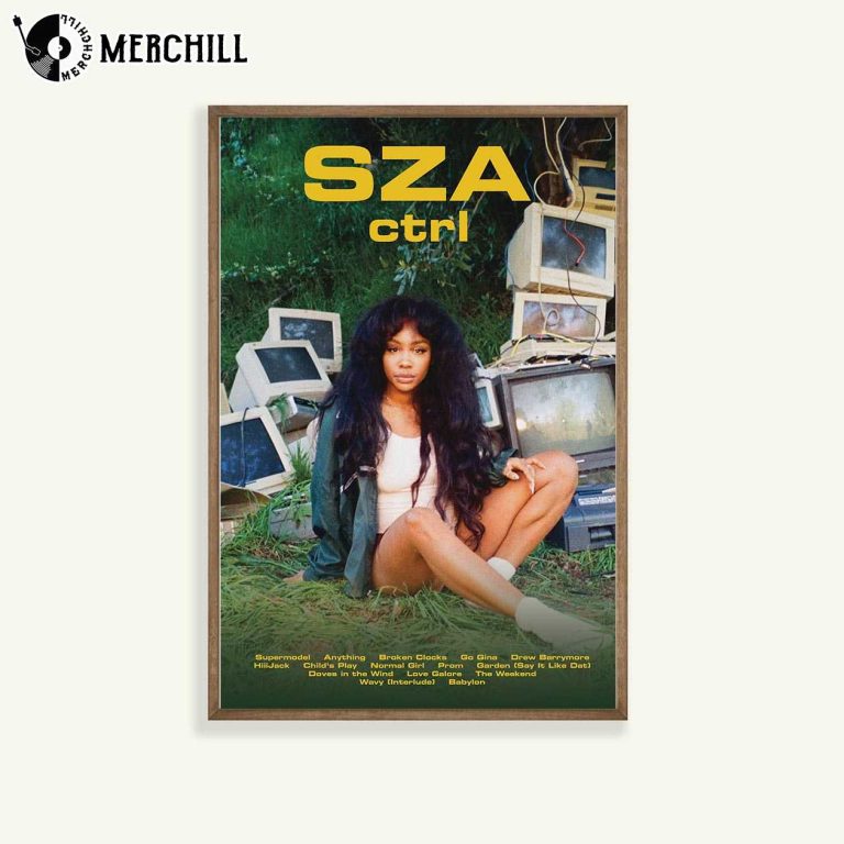 SZA Ctrl Poster Tracklist Gift for SZA Fans - Happy Place for Music Lovers
