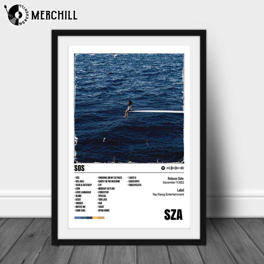SZA SOS Album Cover Poster Gift for Fans - Happy Place for Music Lovers