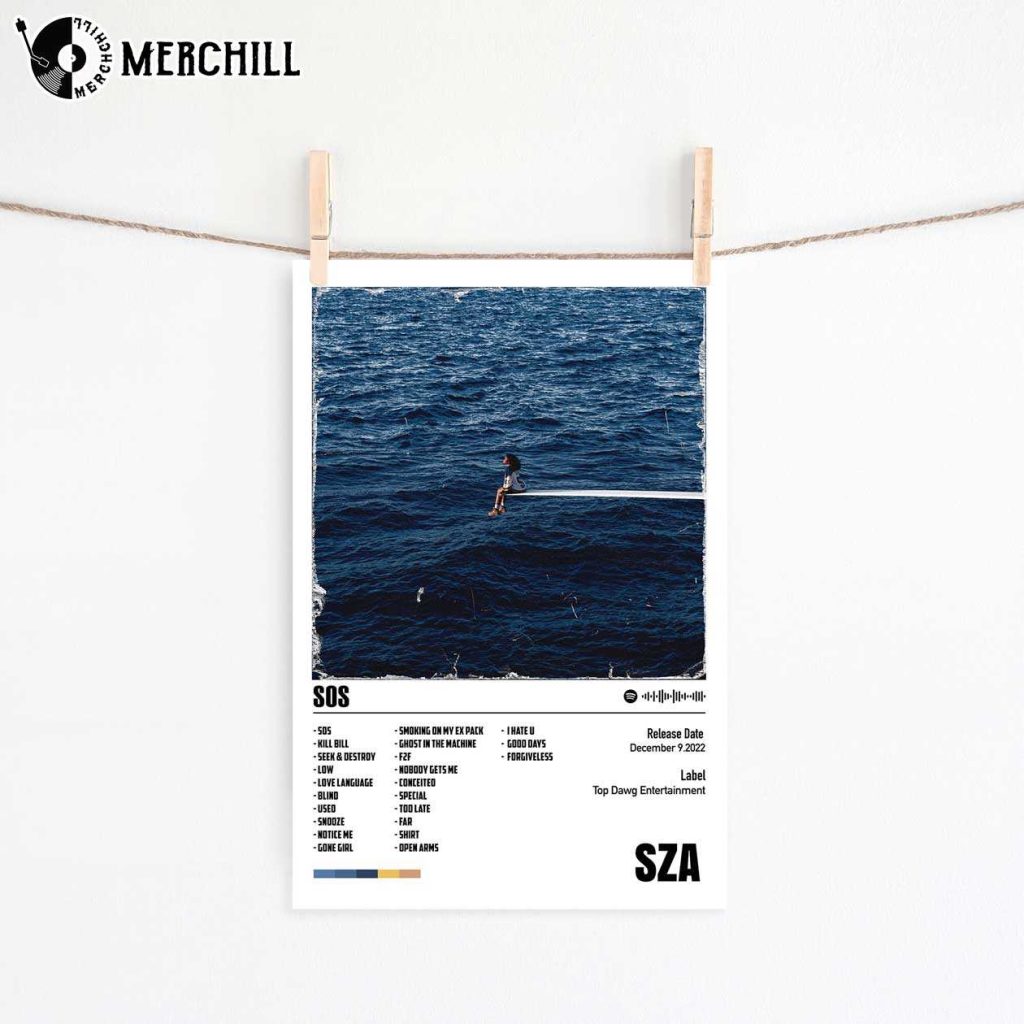 SZA SOS Album Cover Poster Gift for Fans - Happy Place for Music Lovers