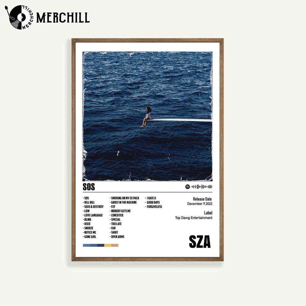 SZA SOS Album Cover Poster Gift for Fans - Happy Place for Music Lovers