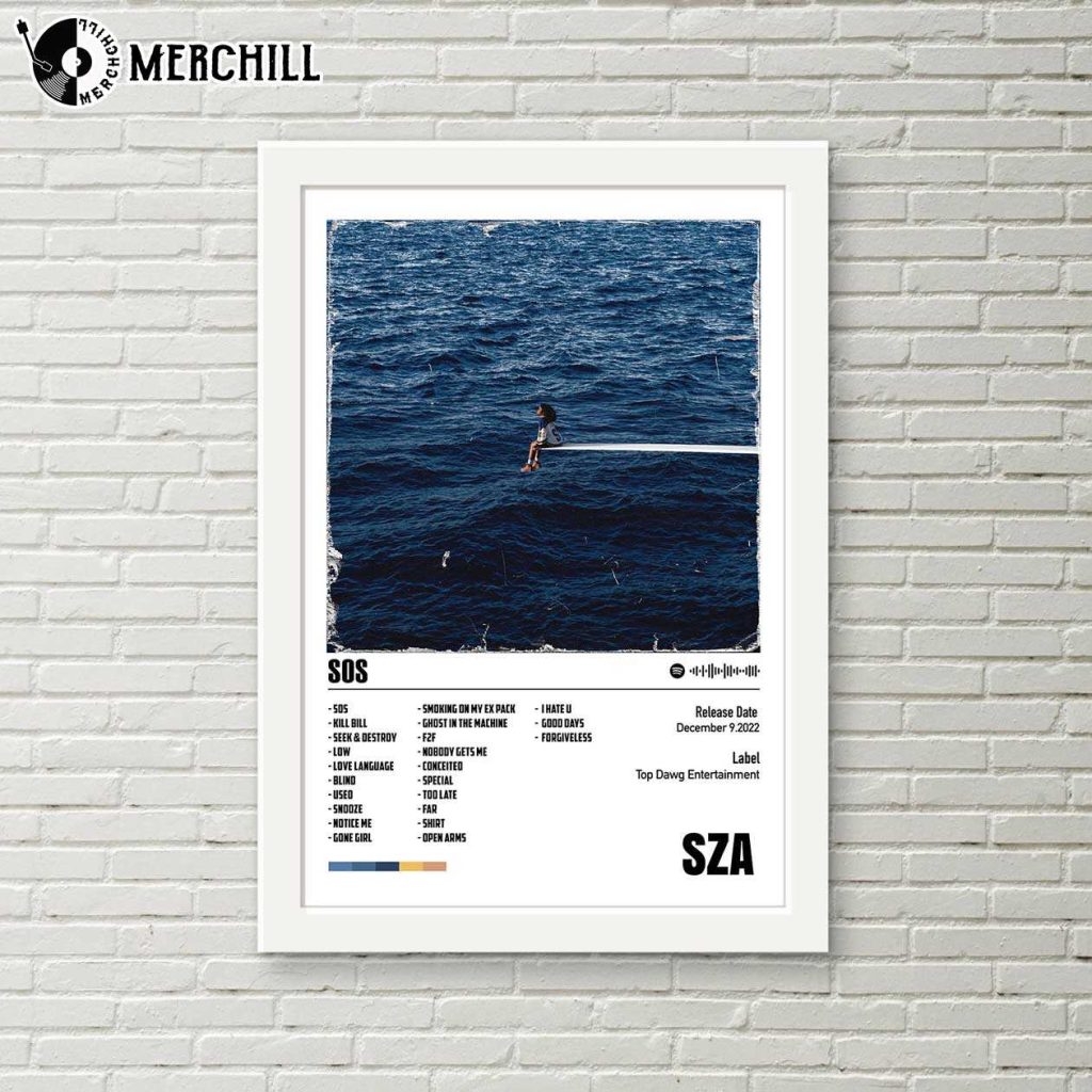 SZA SOS Album Cover Poster Gift for Fans - Happy Place for Music Lovers