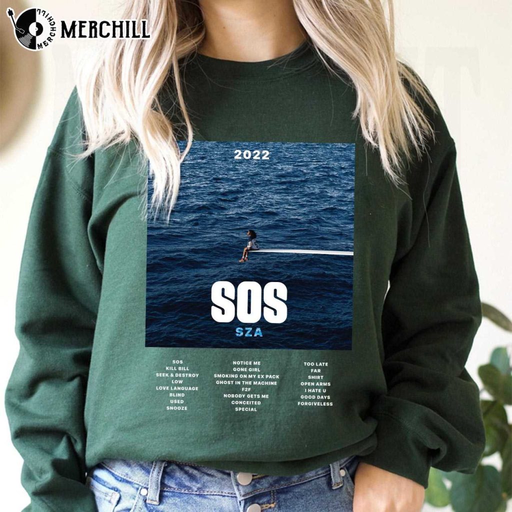 SZA SOS Tracklist SZA Sweatshirt New Album Gift for Fans - Happy Place ...