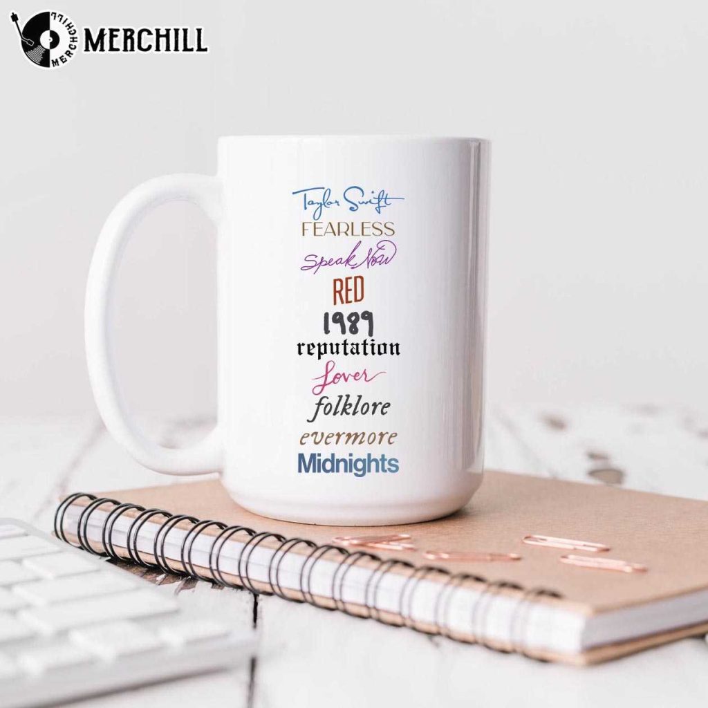 Taylor Swift Album Mug Gifts for Swifties Folklore Evermore Midnights ...