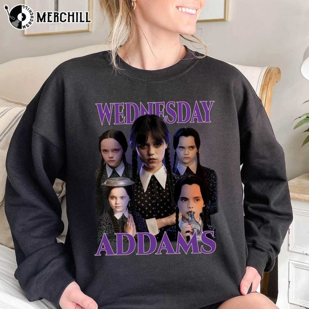 Vintage Wednesday Addams Sweatshirt Gift for Addams Family Fans - Happy ...