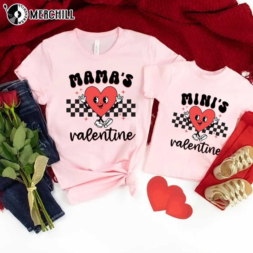 Mama Mini Mommy and Me Valentines Shirts Valentines Day Ideas for Mom ...