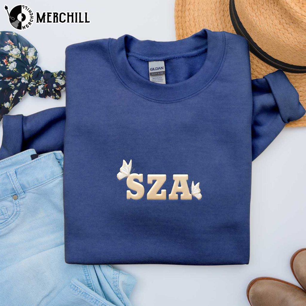 Butterfly SZA Embroidered Shirt Gift for SZA Fans - Happy Place for ...