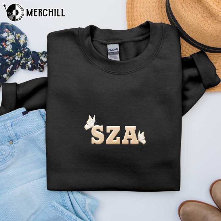Butterfly SZA Embroidered Shirt Gift for SZA Fans - Happy Place for ...