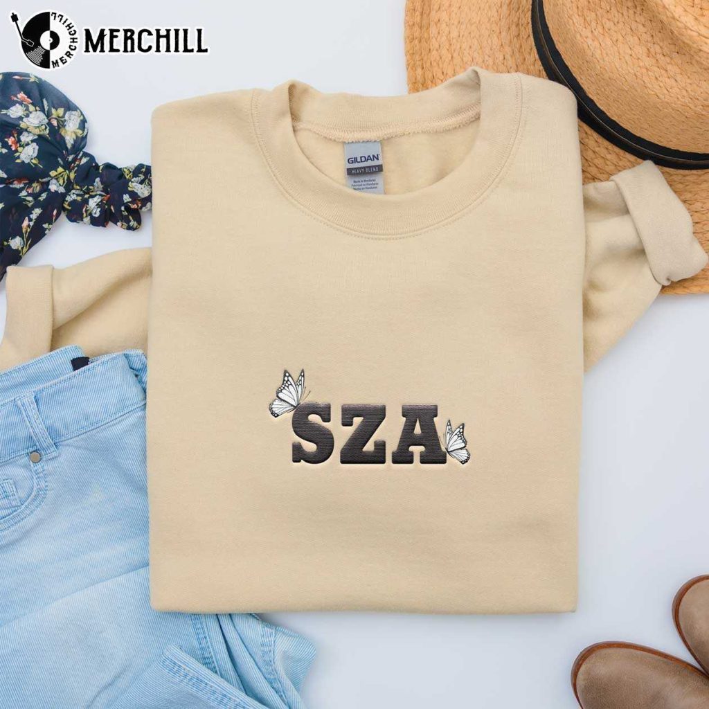 Butterfly SZA Embroidered Shirt Gift for SZA Fans - Happy Place for ...