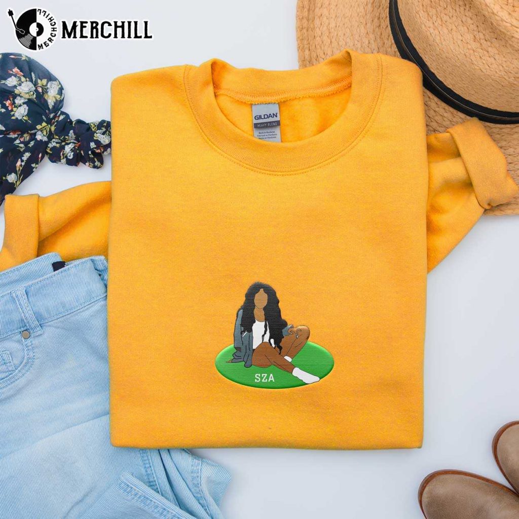 Ctrl SZA Embroidered Sweatshirt SZA Album Shirt - Happy Place for Music ...