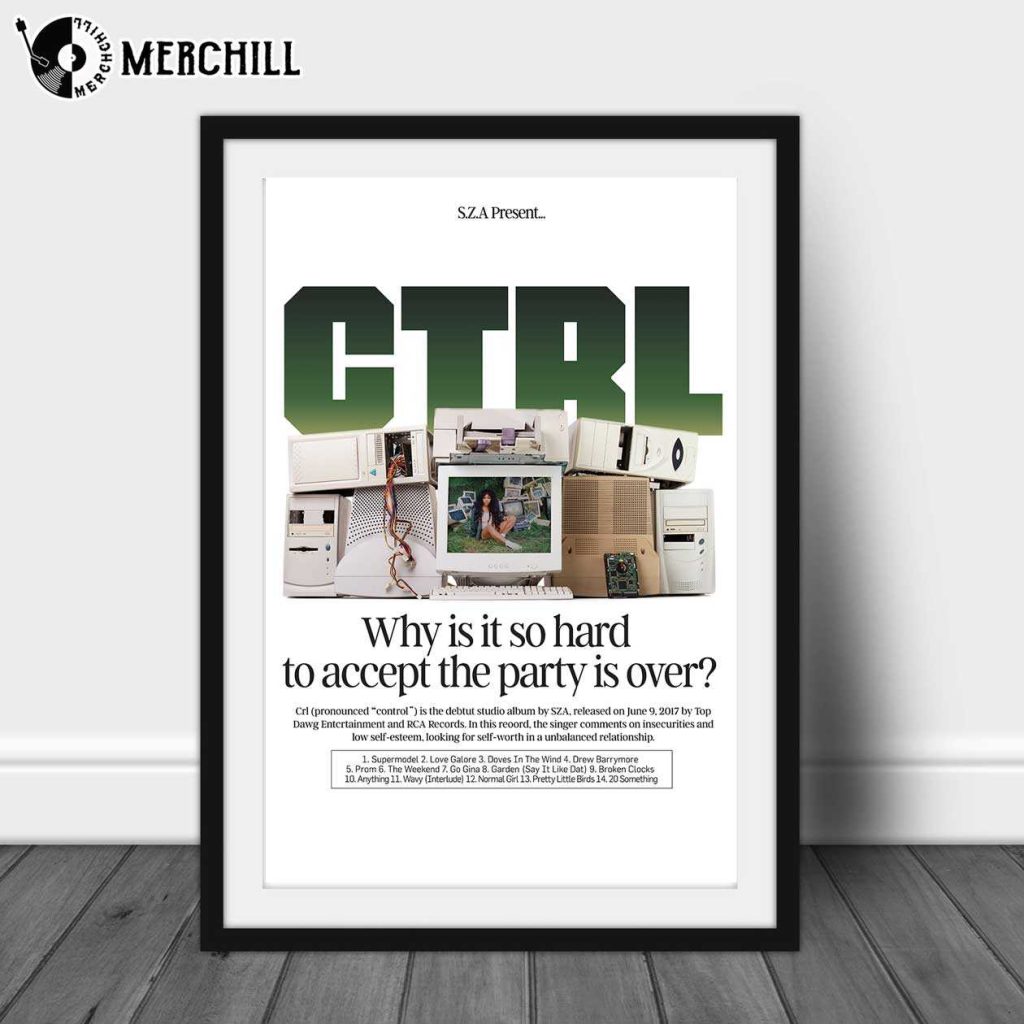 Ctrl SZA Poster Ctrl Album Cover Gift for Fans - Happy Place for Music ...
