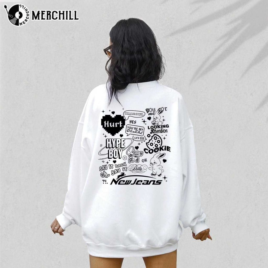 Newjeans Track List Album Sweatshirt Gifts for Kpop Fans - Happy Place ...