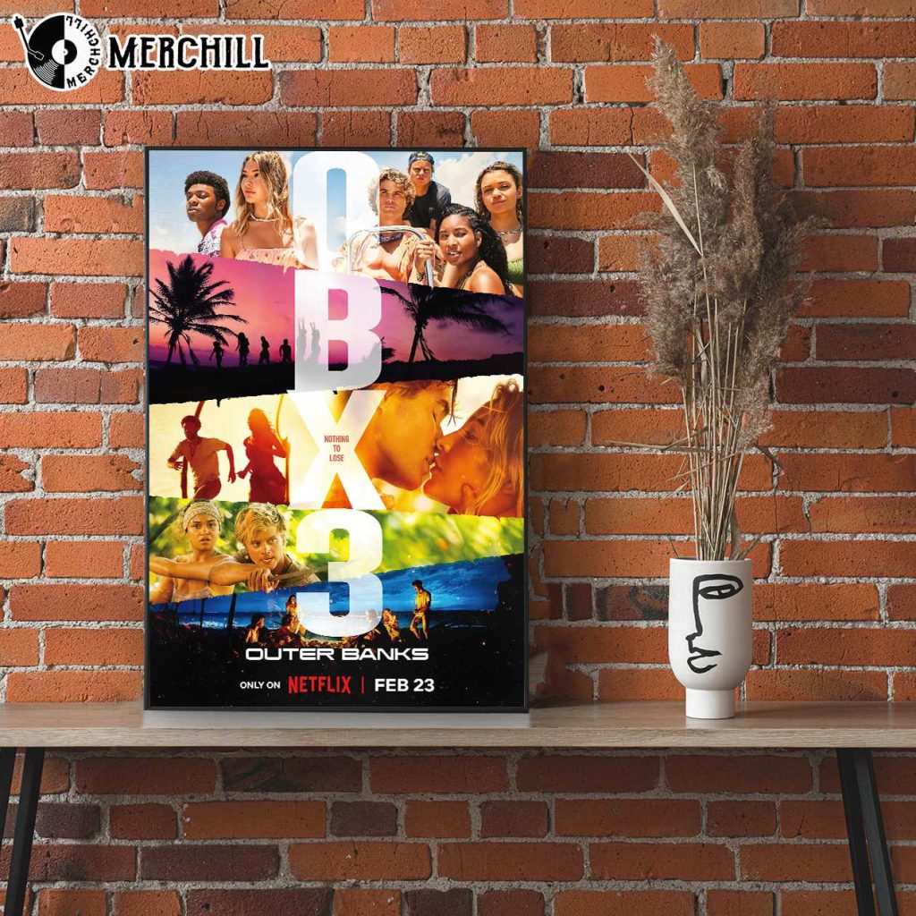 OBX 3 Poster 2023 Outer Banks Poster Netflix - Happy Place for Music Lovers