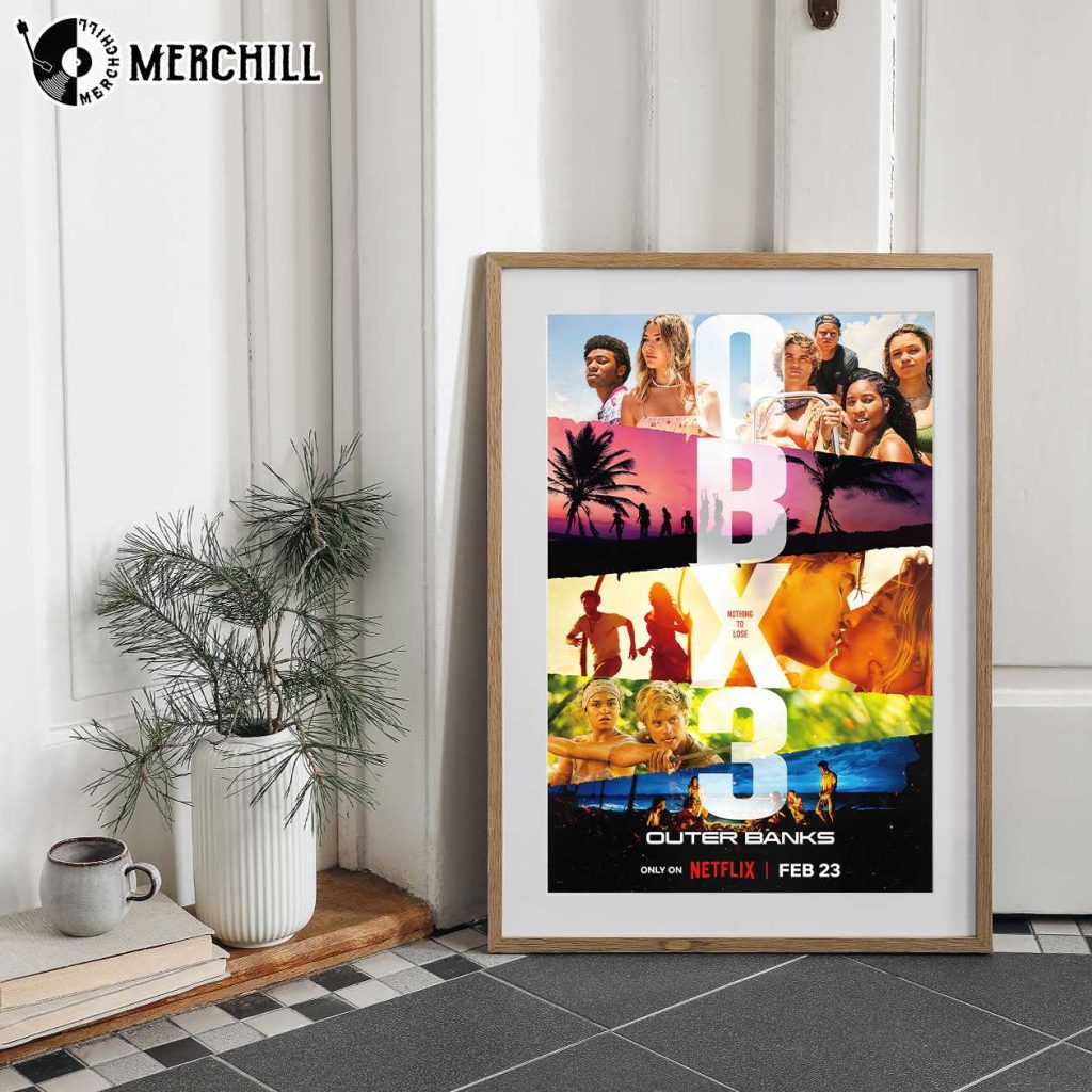 OBX 3 Poster 2023 Outer Banks Poster Netflix - Happy Place for Music Lovers
