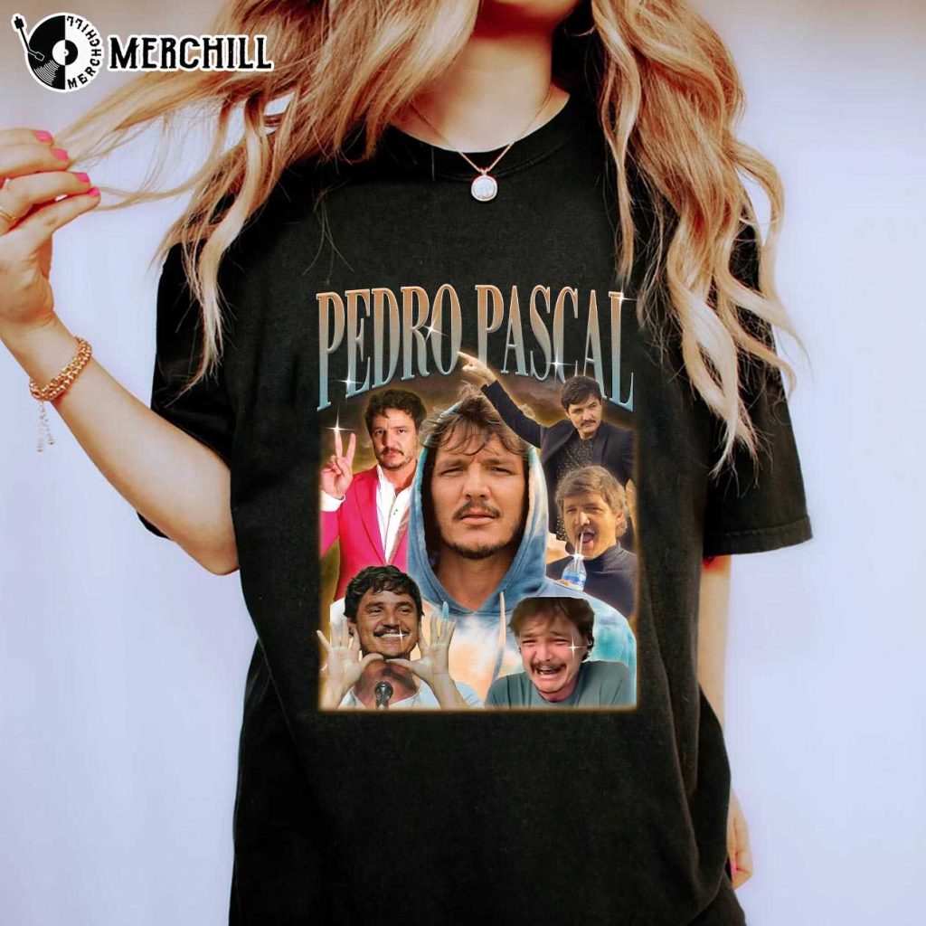 Actor Pedro Pascal Shirt 90s Inspired Vintage Narco Pedro Pascal Fans ...