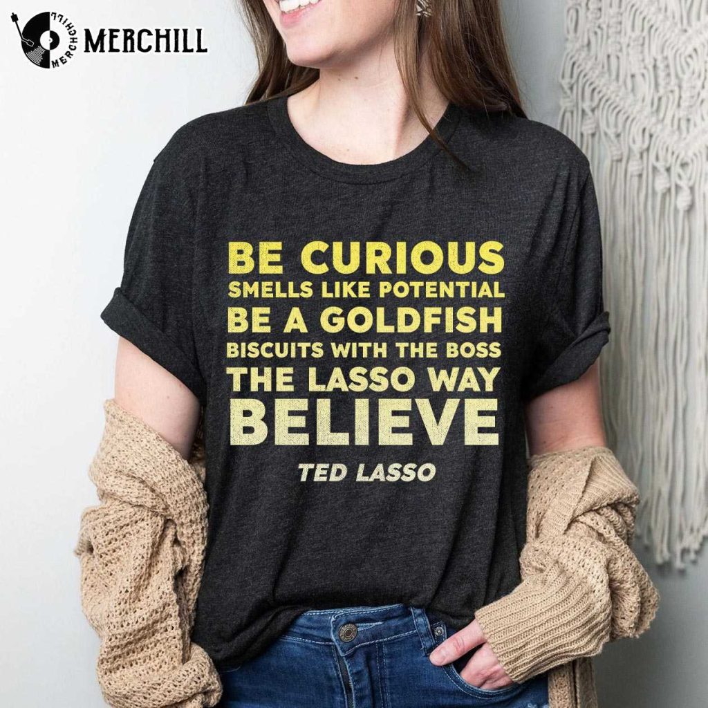 Be a Goldfish Ted Lasso Shirt Gift for Ted Lasso Fans - Happy Place for ...