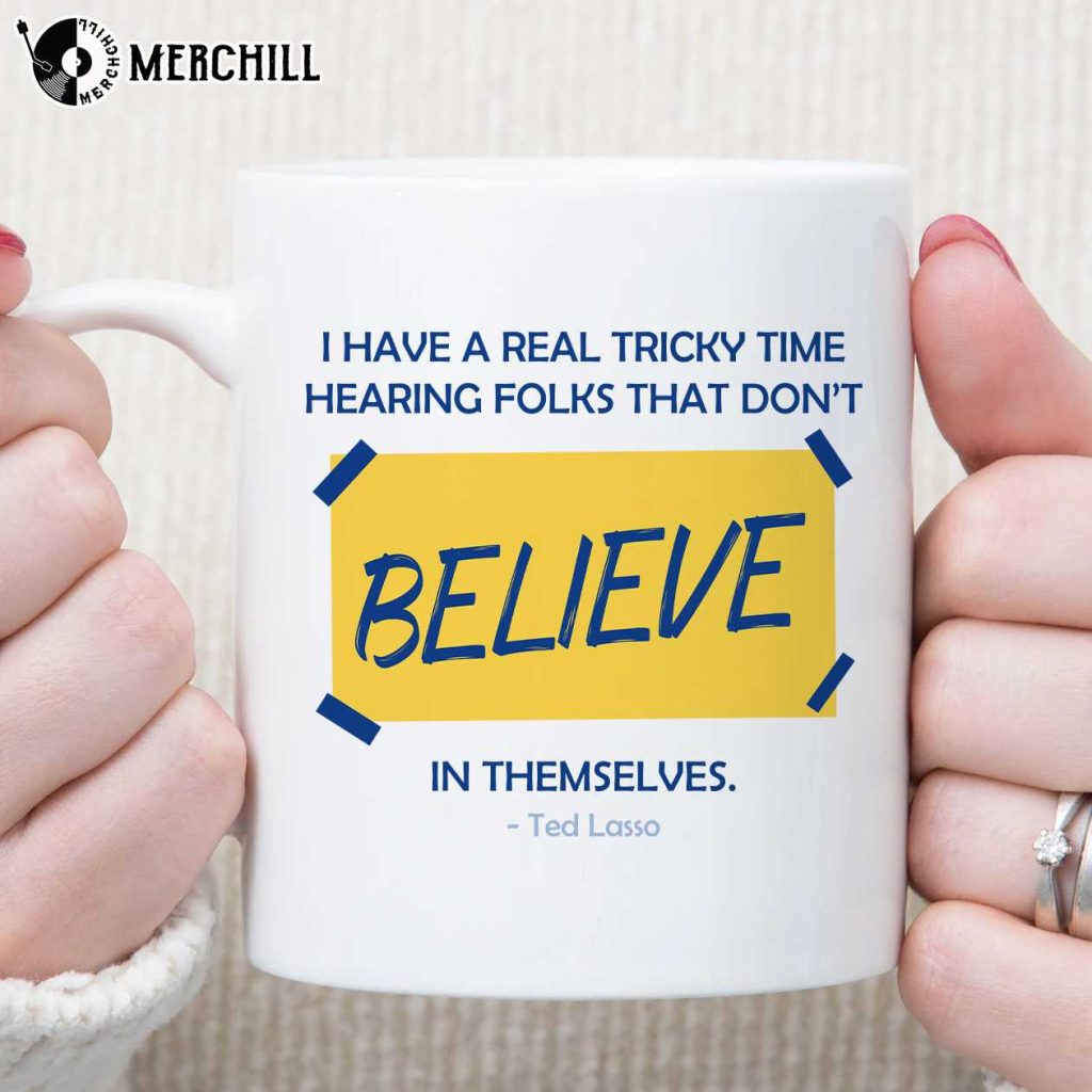 Ted Lasso Believe Mug Gift for Ted Lasso Fans - Happy Place for Music ...