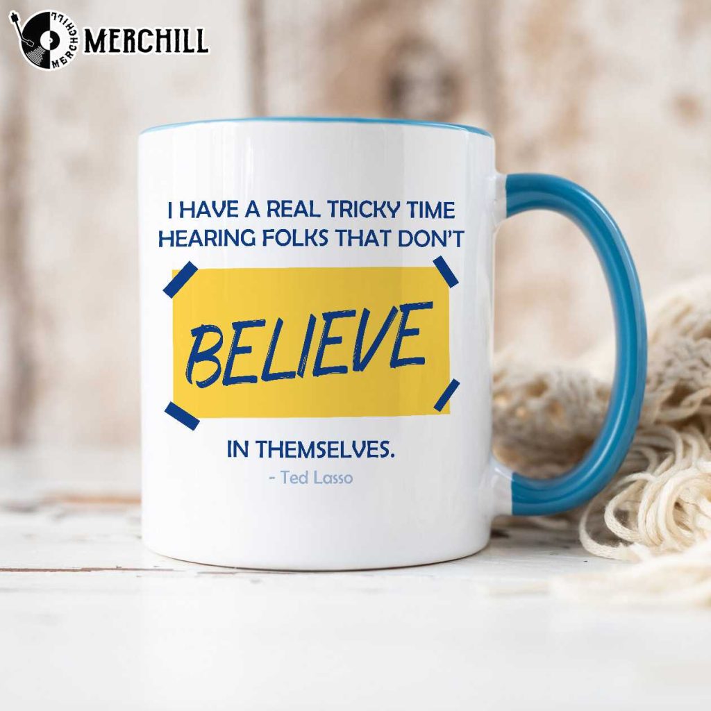 Ted Lasso Believe Mug Gift for Ted Lasso Fans - Happy Place for Music ...