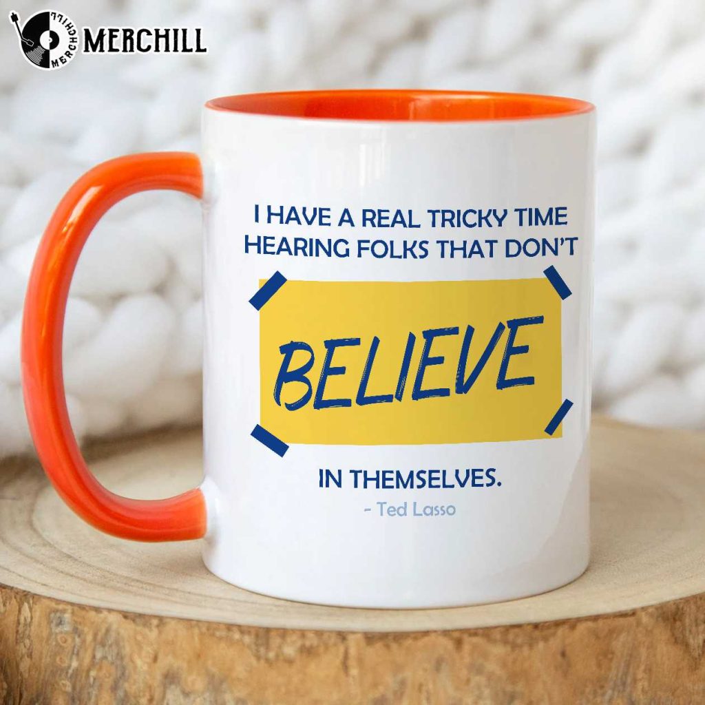 Ted Lasso Believe Mug Gift for Ted Lasso Fans - Happy Place for Music ...