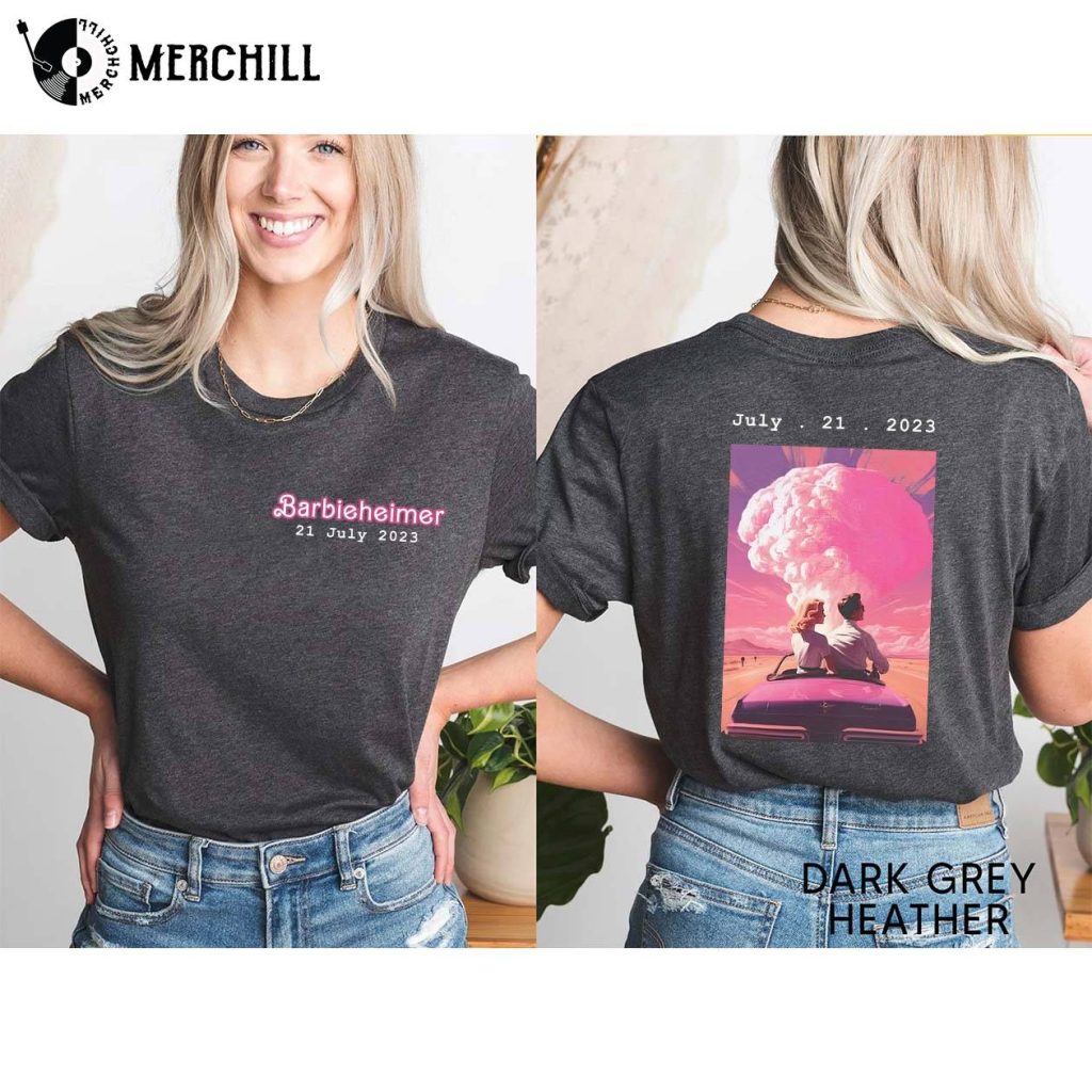 Barbenheimer Shirt Printed 2 Sides Oppenheimer Merch - Happy Place for ...