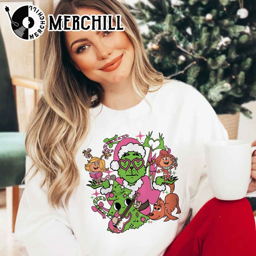 Christmas Grinch Funny Shirt Funny Christmas T Happy Place For Music Lovers