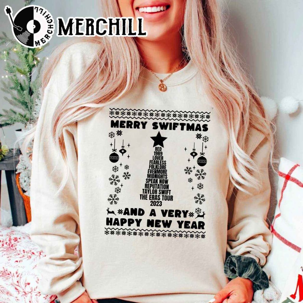 Merry Swiftmas and a very Happy New Year Christmas Taylor Sweatshirt ...