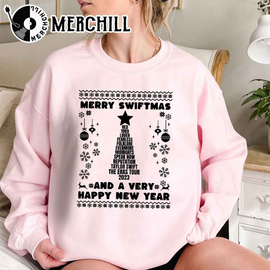 Merry Swiftmas and a very Happy New Year Christmas Taylor Sweatshirt ...