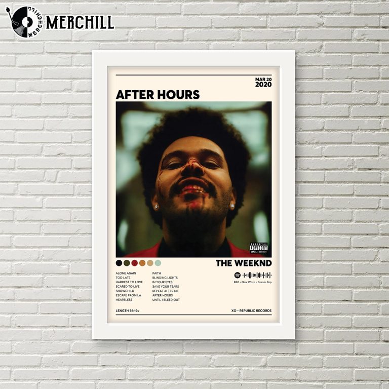 After Hours Poster The Weeknd Album Cover Print - Happy Place for Music ...
