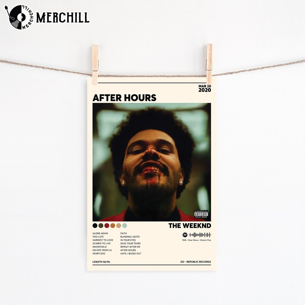 After Hours Poster The Weeknd Album Cover Print - Happy Place for Music ...