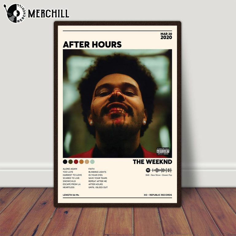 After Hours Poster The Weeknd Album Cover Print - Happy Place for Music ...