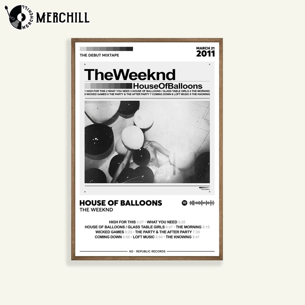 House of Balloons Poster The Weeknd Album Cover Print - Happy Place for ...