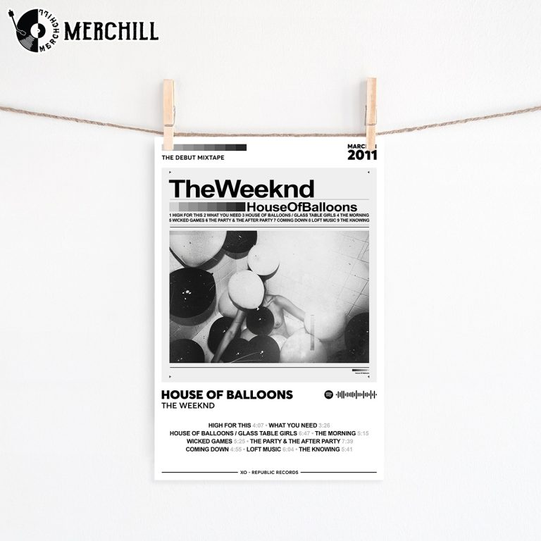 House of Balloons Poster The Weeknd Album Cover Print - Happy Place for ...