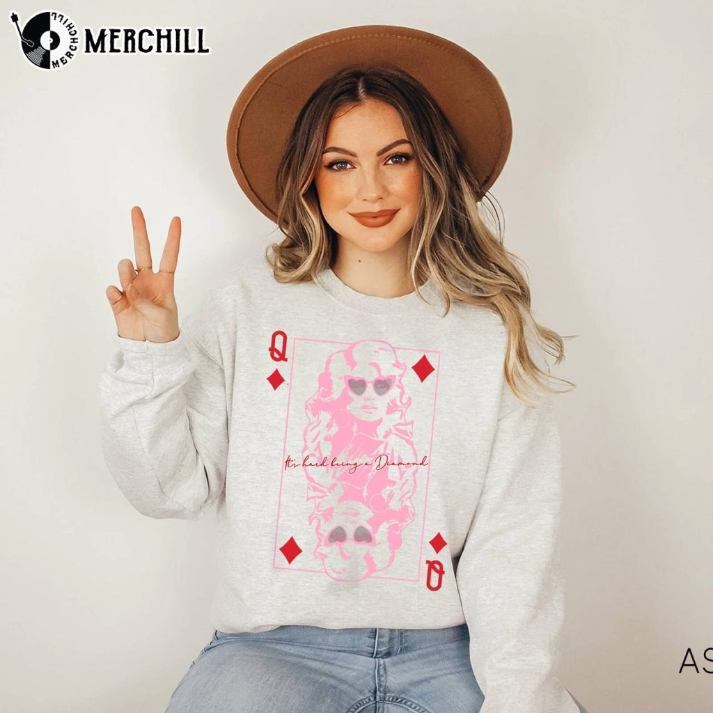 Queen Dolly Parton Sweatshirt Country Music Dolly Shirt - Happy Place for Music Lovers